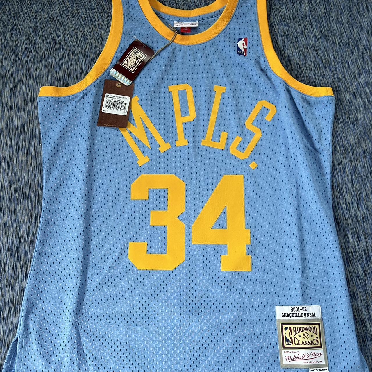 Shaquille O’Neal Mitchell & Ness Lakers 01-02... | Depop
