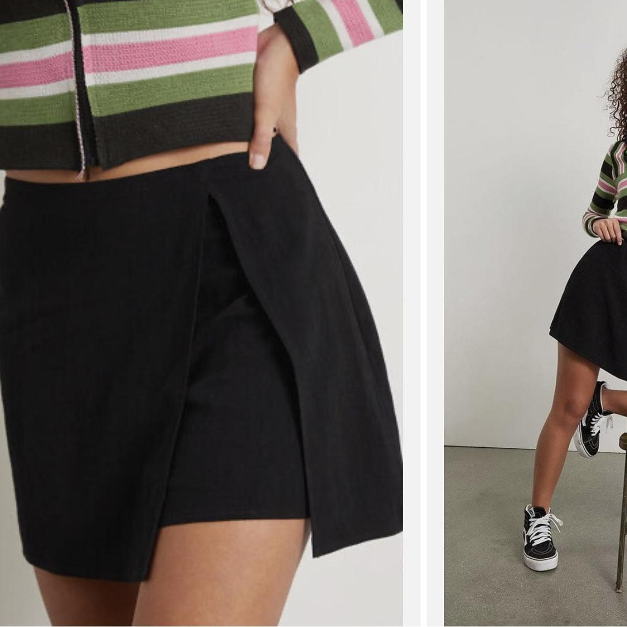 LA HEARTS PACSUN LINEN BLACK SKORT Brand new, never... - Depop