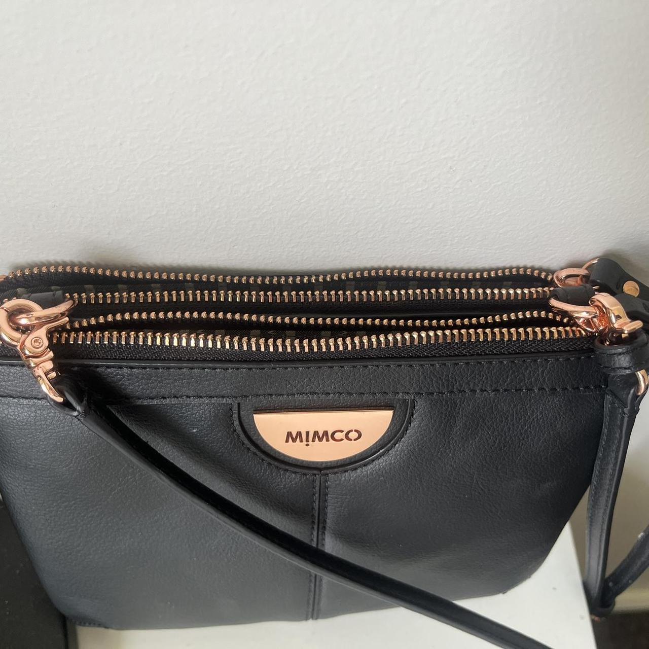 mimco black bag. perfect condition original price... - Depop