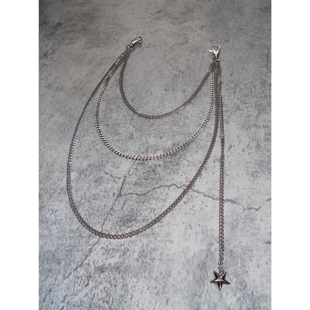new mall goth alt grunge punk silver jean chain ! ★... - Depop