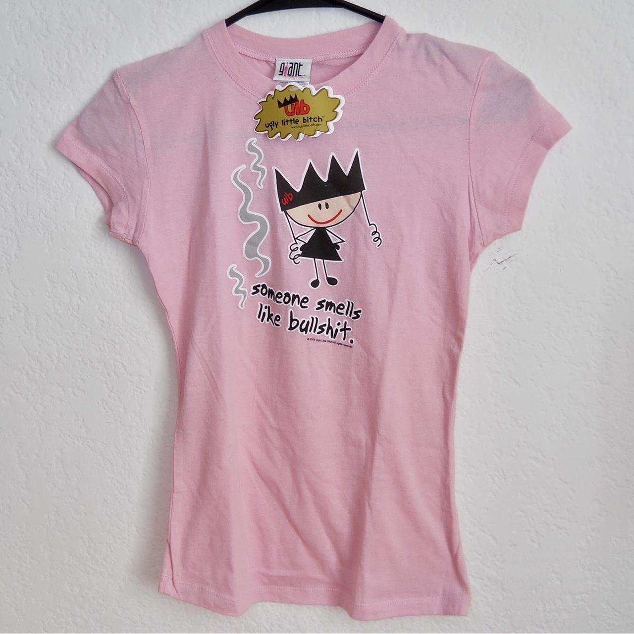 NWT Y2K 2005 ULB Slogan baby doll tee! Smells... - Depop