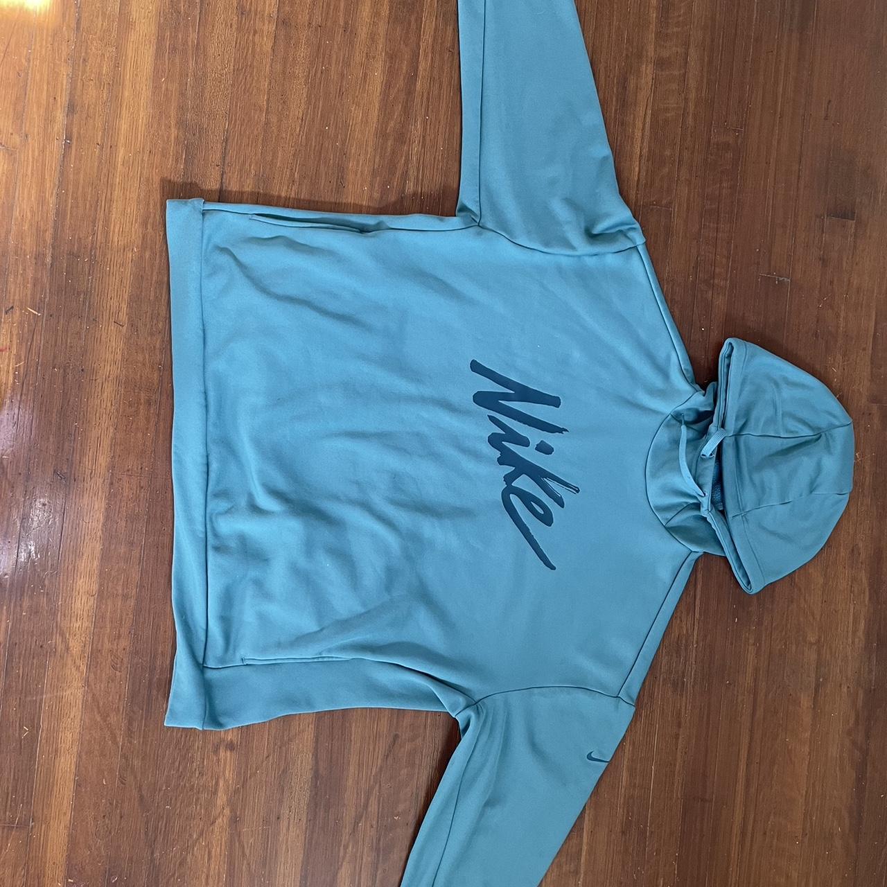 XL Nike cyan hoodie, never used. - Depop