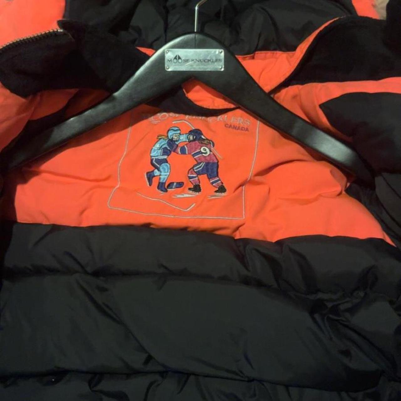 Authentic Pink moose knuckles coat - Depop