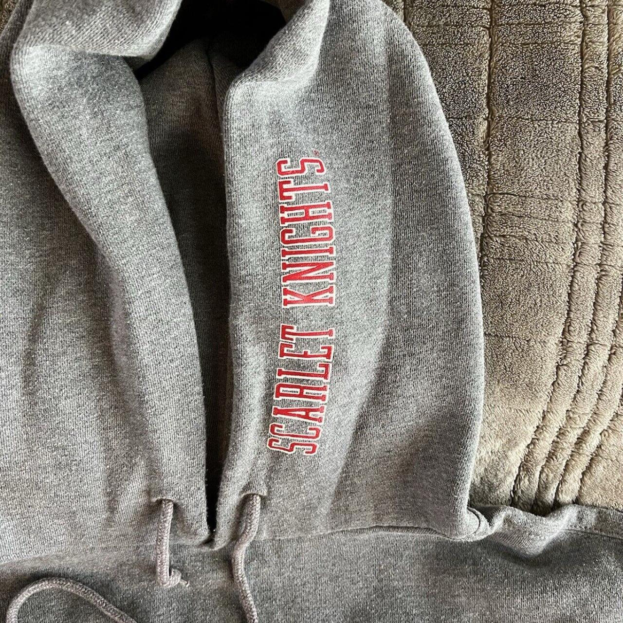 Rutgers university athletic grey hoodie scarlet... - Depop