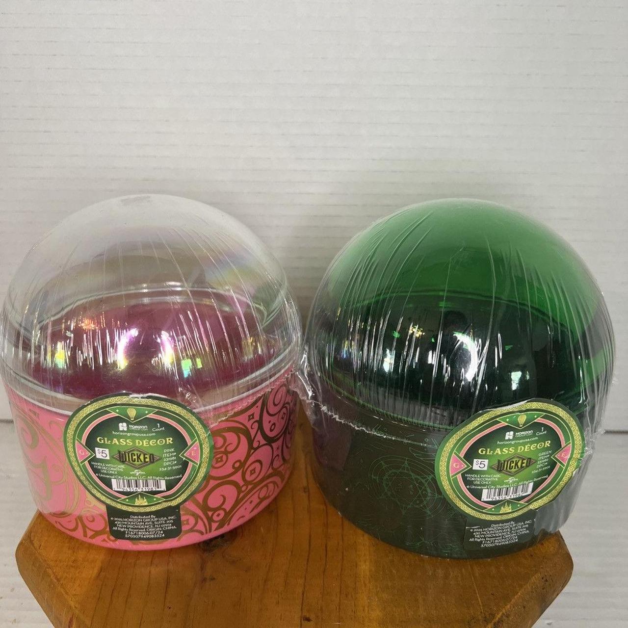 The "Wicked Target Bubbles Glass Decor Pink And... | Depop