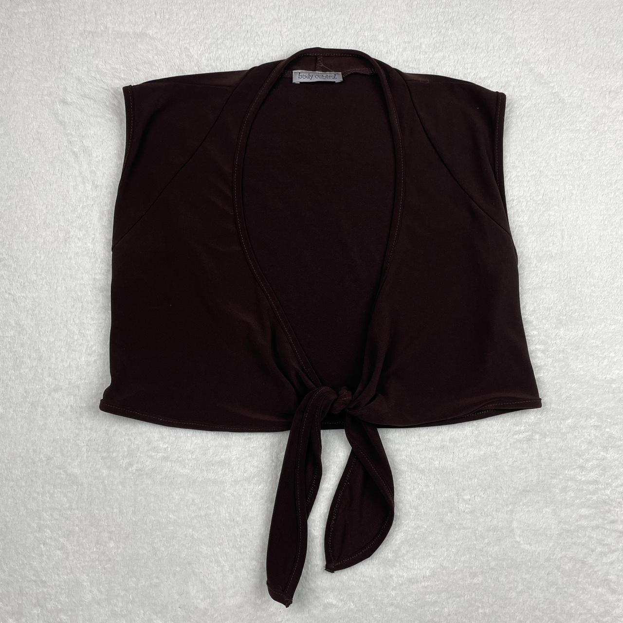 Body Central Women's Brown Crop-top | Depop