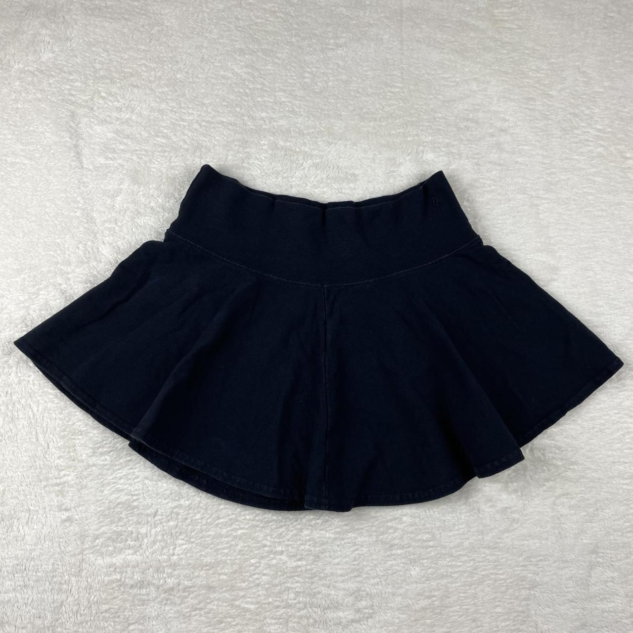 vintage micro mini skirt black low rise micro... - Depop