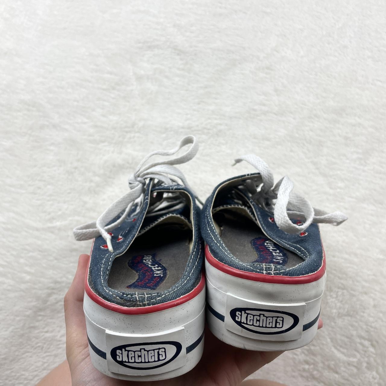 chunky platform Skechers sneaker mules. 90s/y2k era.... - Depop