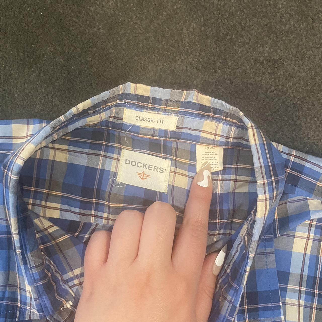 men’s dockers button up size L! - Depop