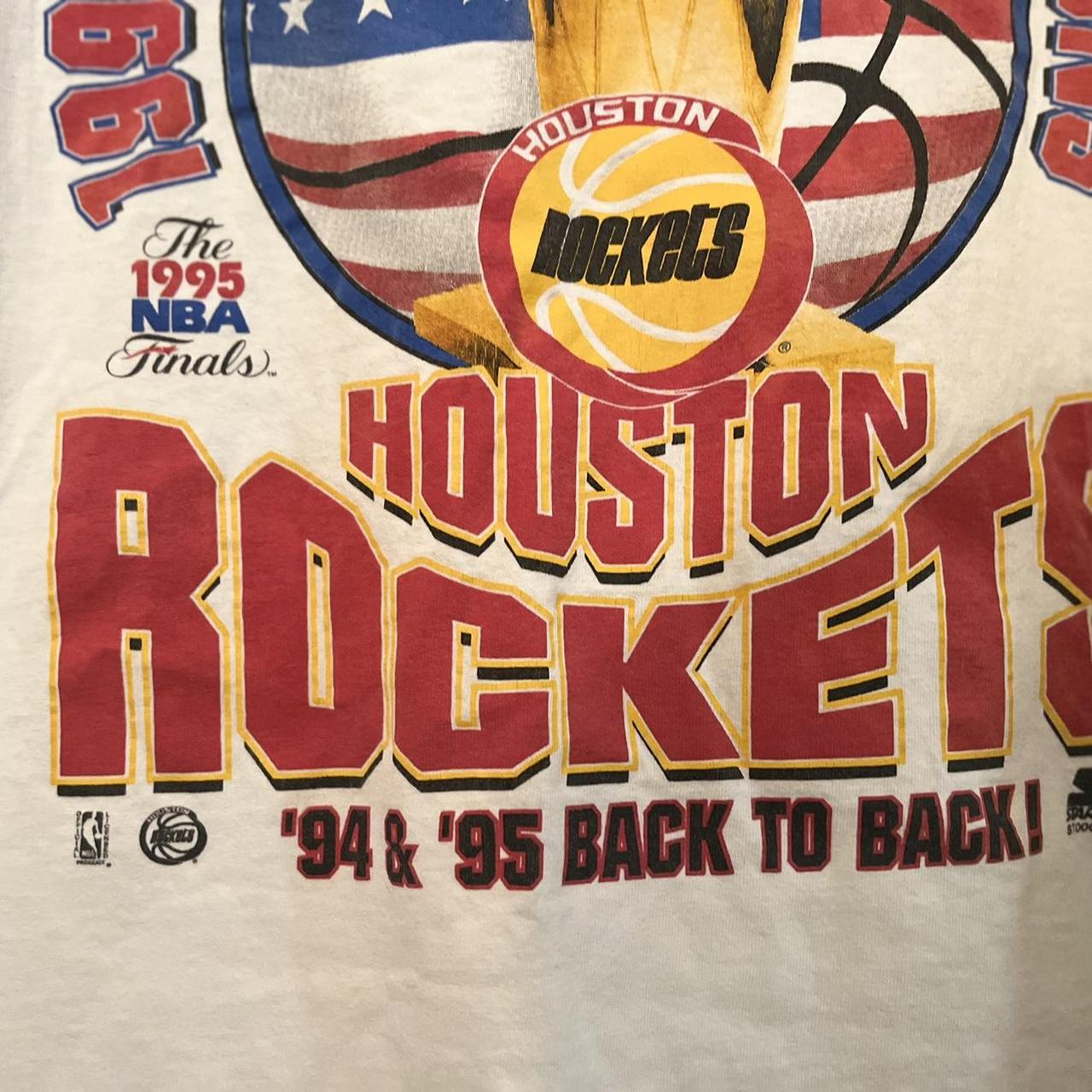 Houston Rockets 1995 NBA World Champions white... - Depop