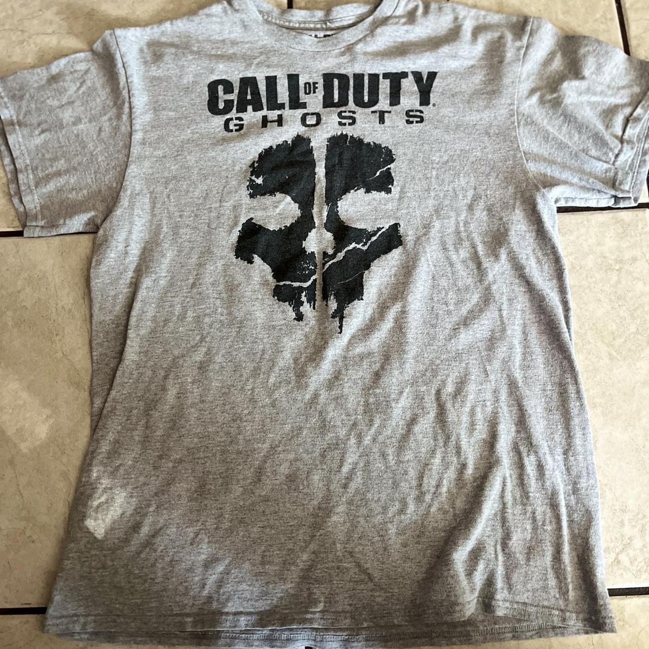 Grey Call of Duty Ghosts t-shirt #gaming #callofduty... | Depop