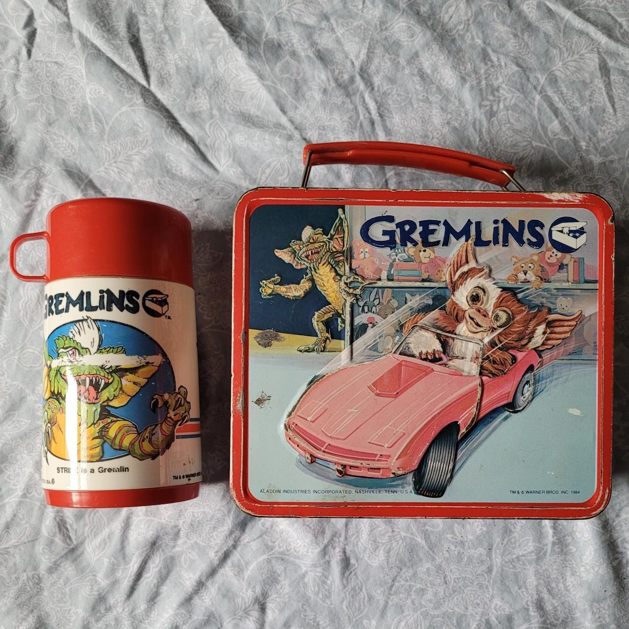 1984 Gremlins Metal Lunch Box Comes with plastic... - Depop