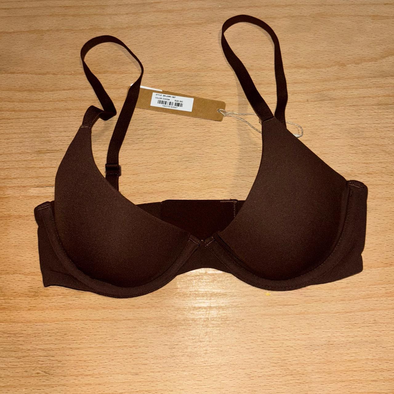 Skims bra in size 30C in color Cocoa. New, never... - Depop