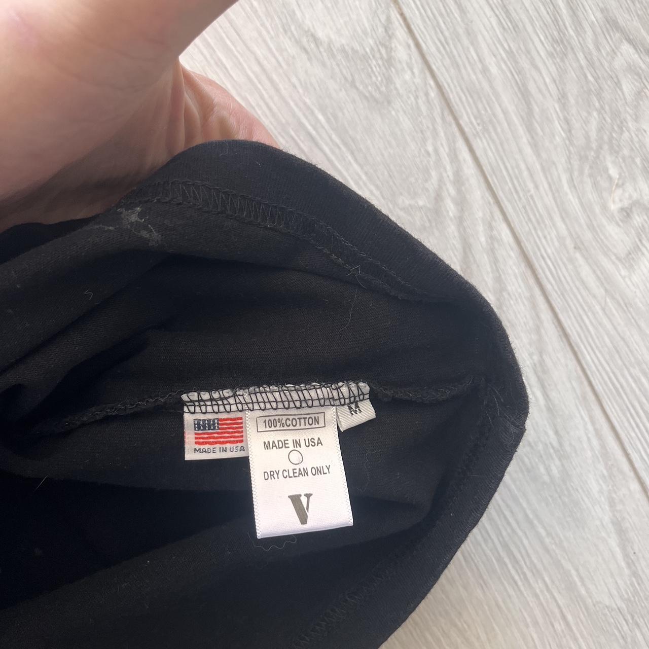 Black and red Vlone cotton tee M #drill #streetwear... - Depop