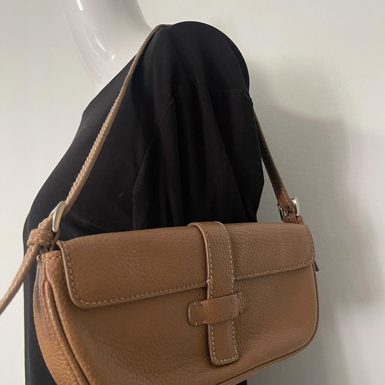The Limited Brown leather shoulder bag #thelimited... | Depop