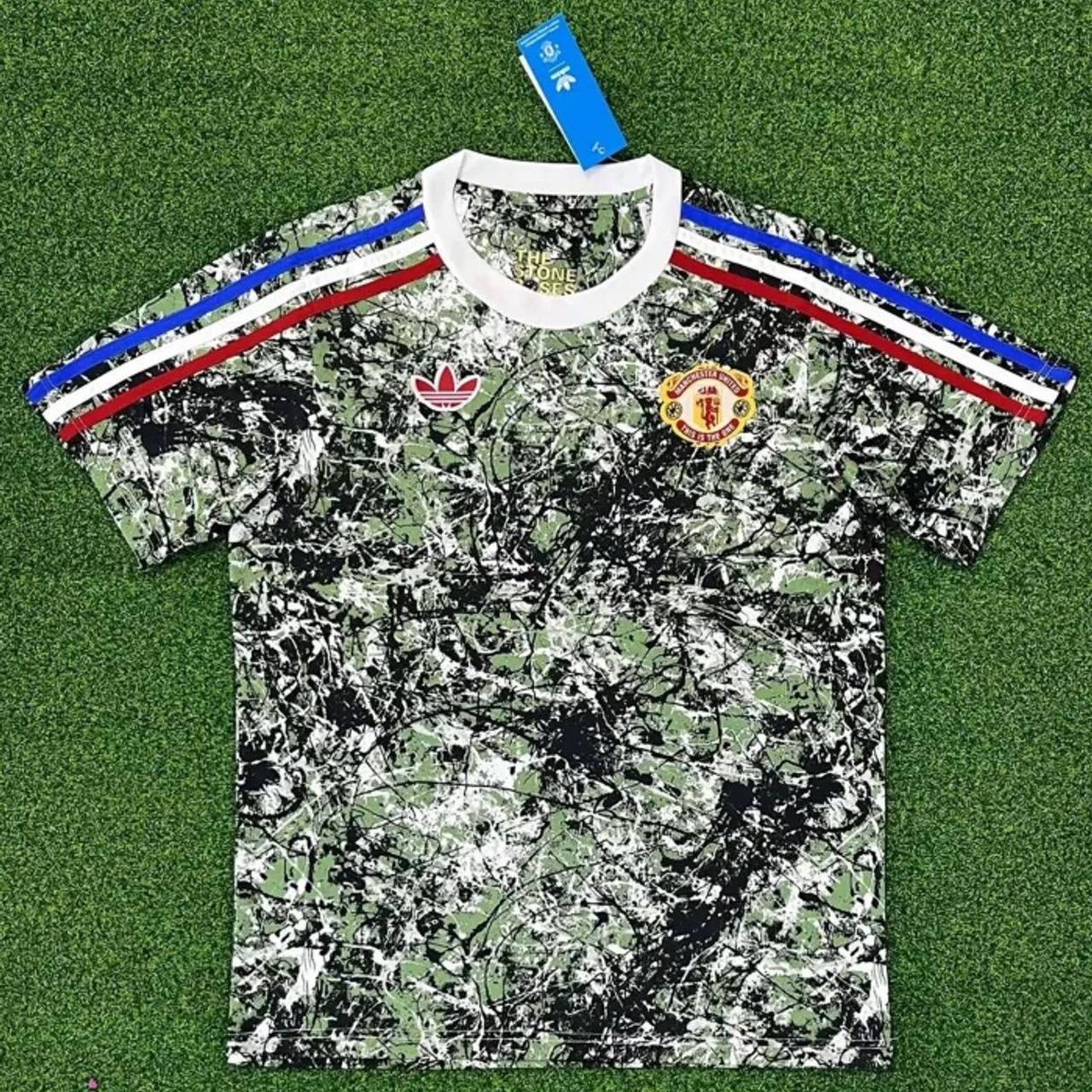 Manchester United stone roses shirt limited edition | Depop