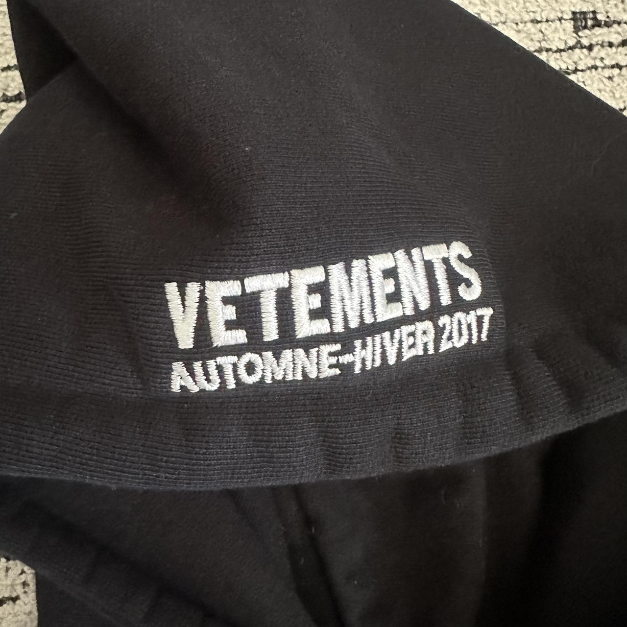 Vetements TFD (Total F***ing Darkness) Hoodie (XS) - Depop