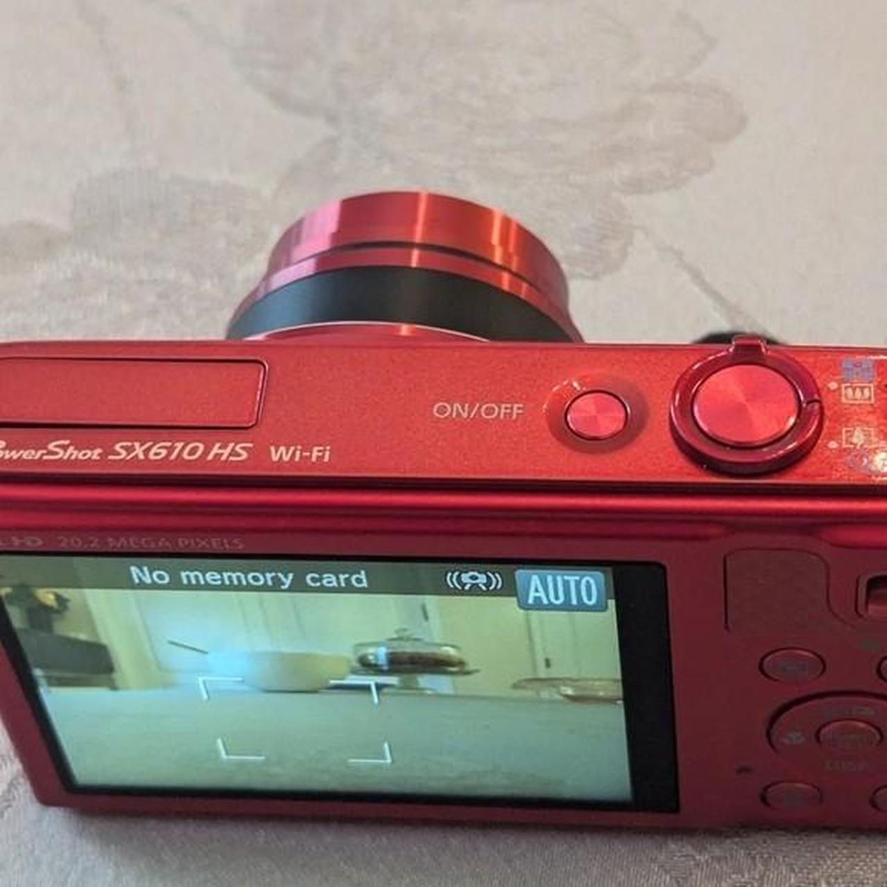 Red Canon PowerShot SX610 HS Red digital... - Depop