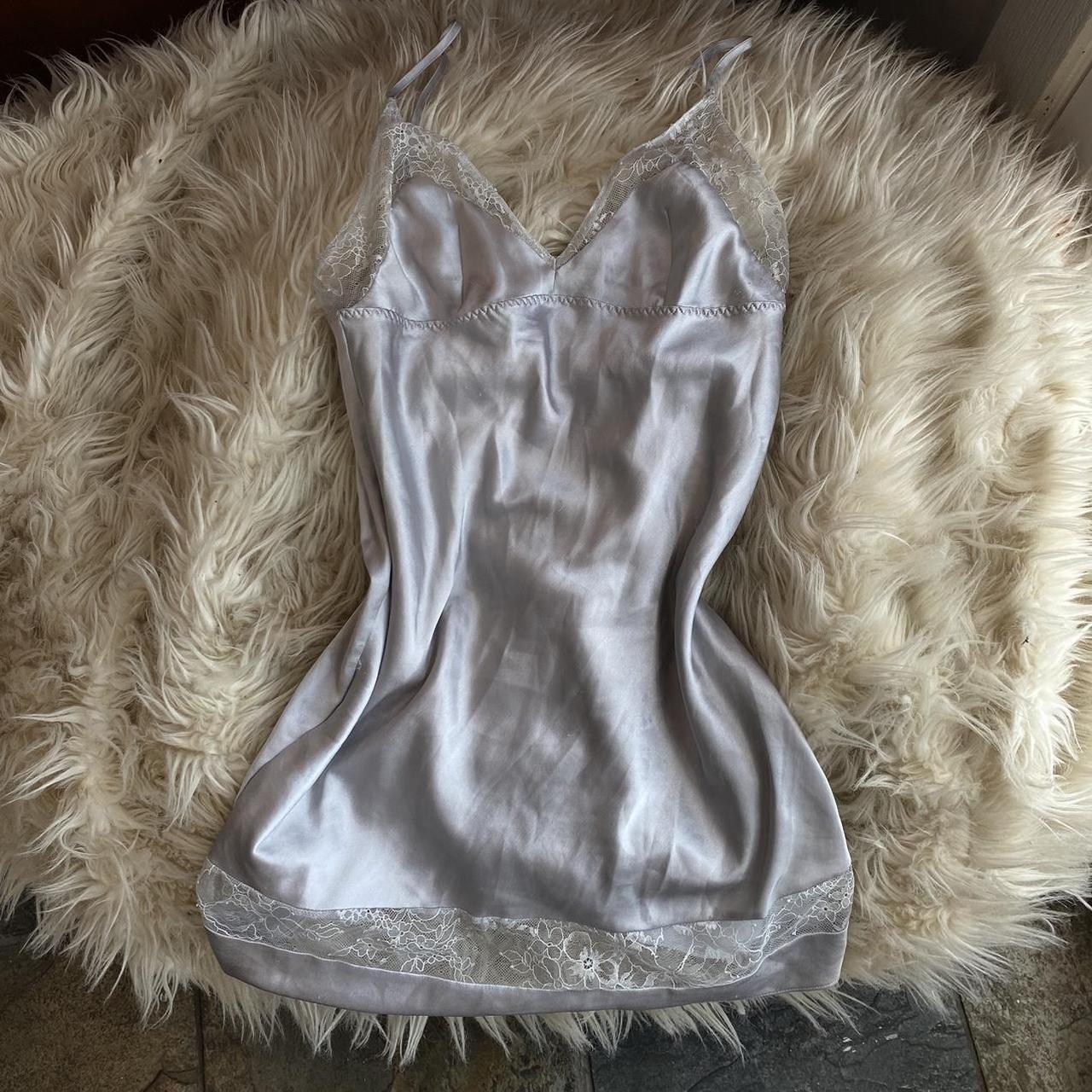 Vintage Victoria secret midi slik slip dress... | Depop