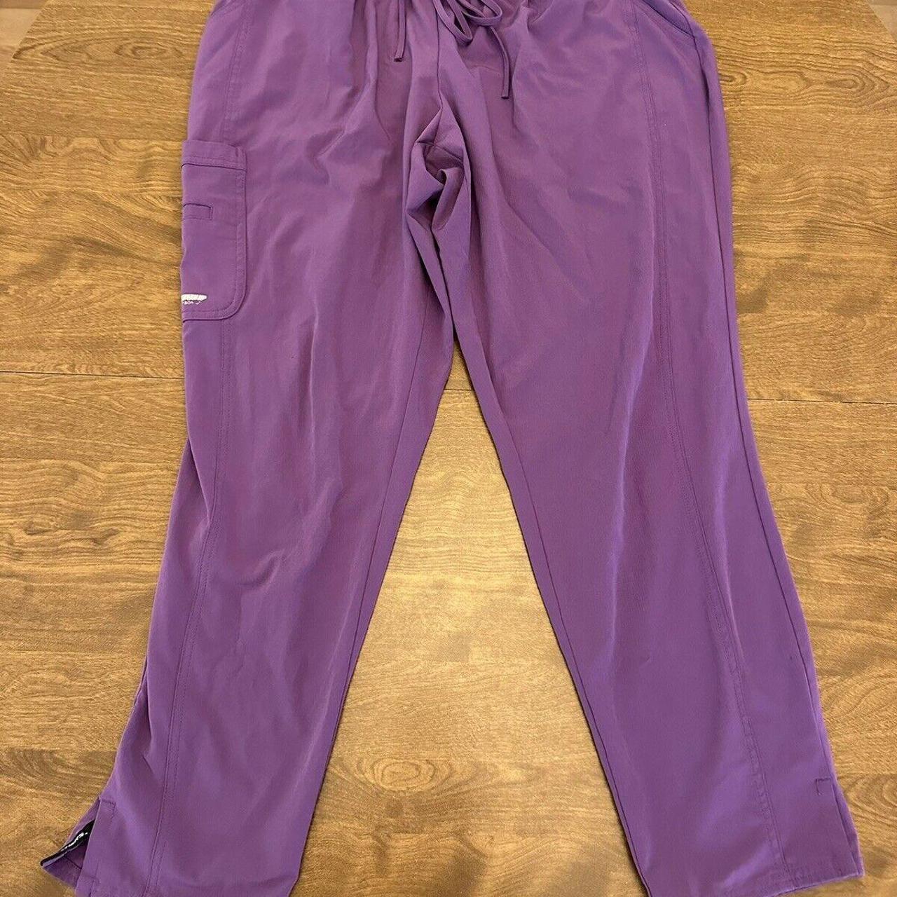Skechers Scrub Pants Womens 12 Purple Gemma 6 Pocket... - Depop