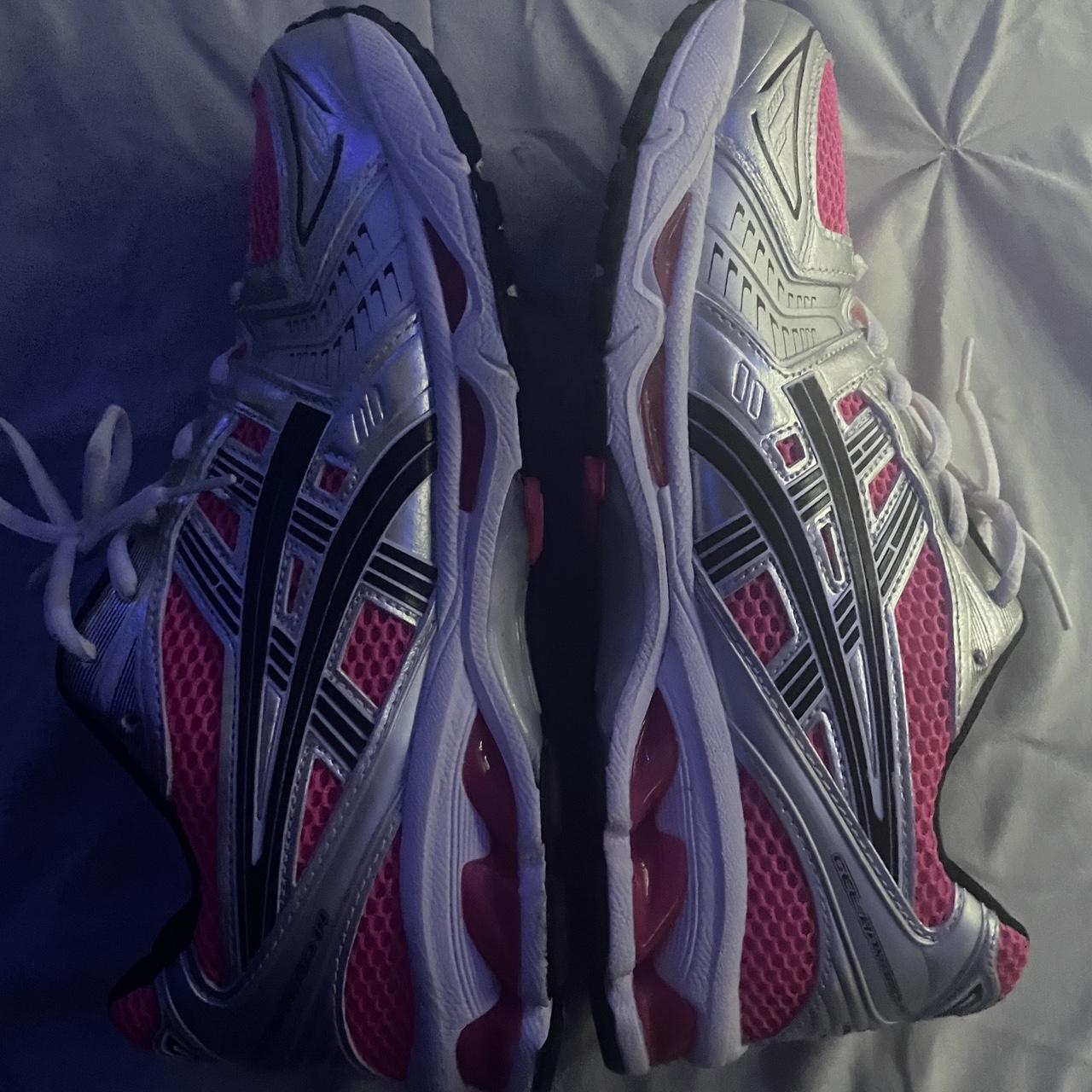 Pink glow asics gel kayano willing to negotiate dm... - Depop