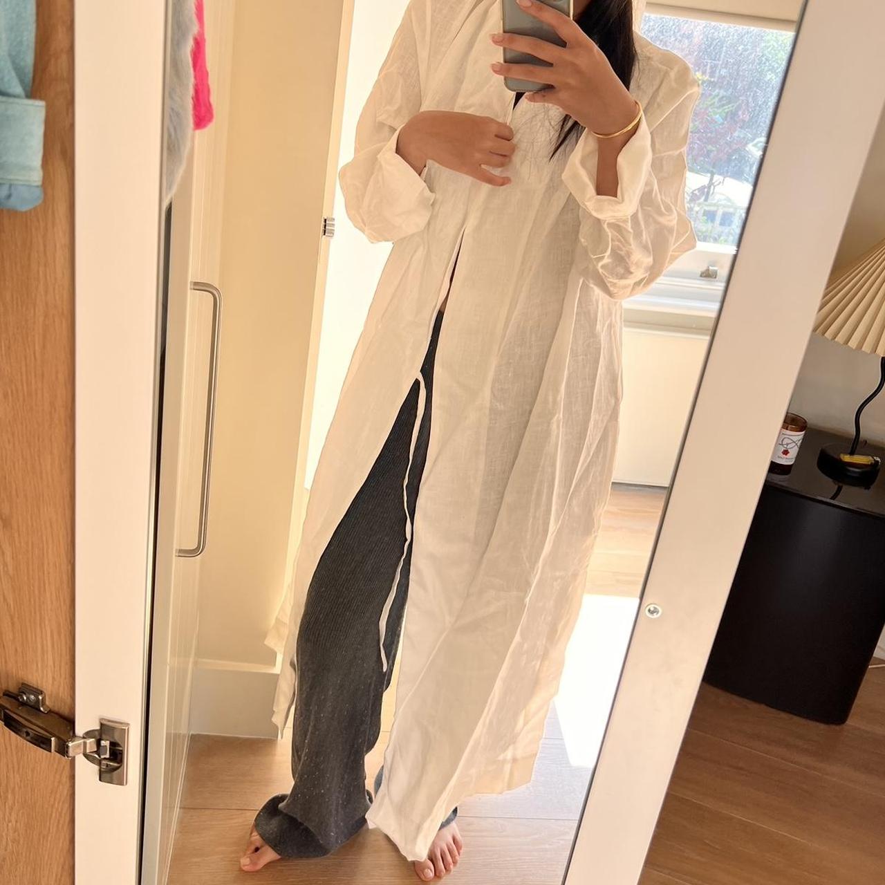 SLEEPER LINEN ROBE Sorry for the crinkles -... - Depop