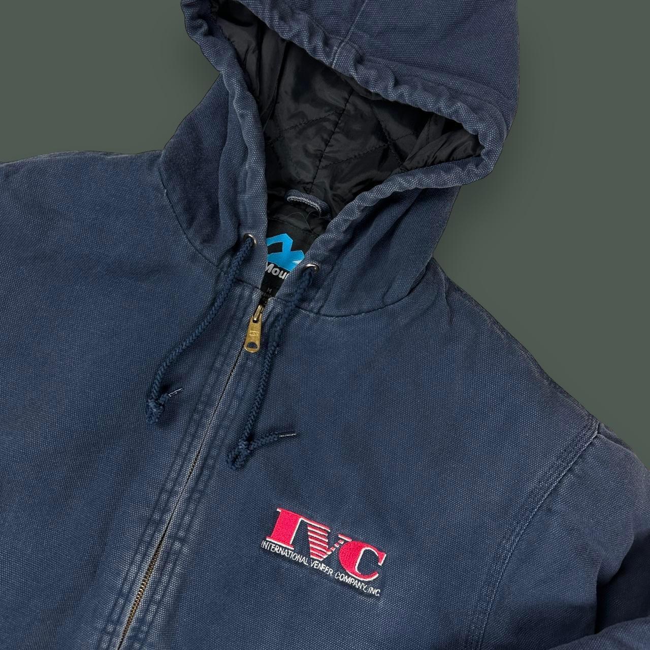 Vintage Workwear Active Jacket Boxy Fit, Hood,... - Depop