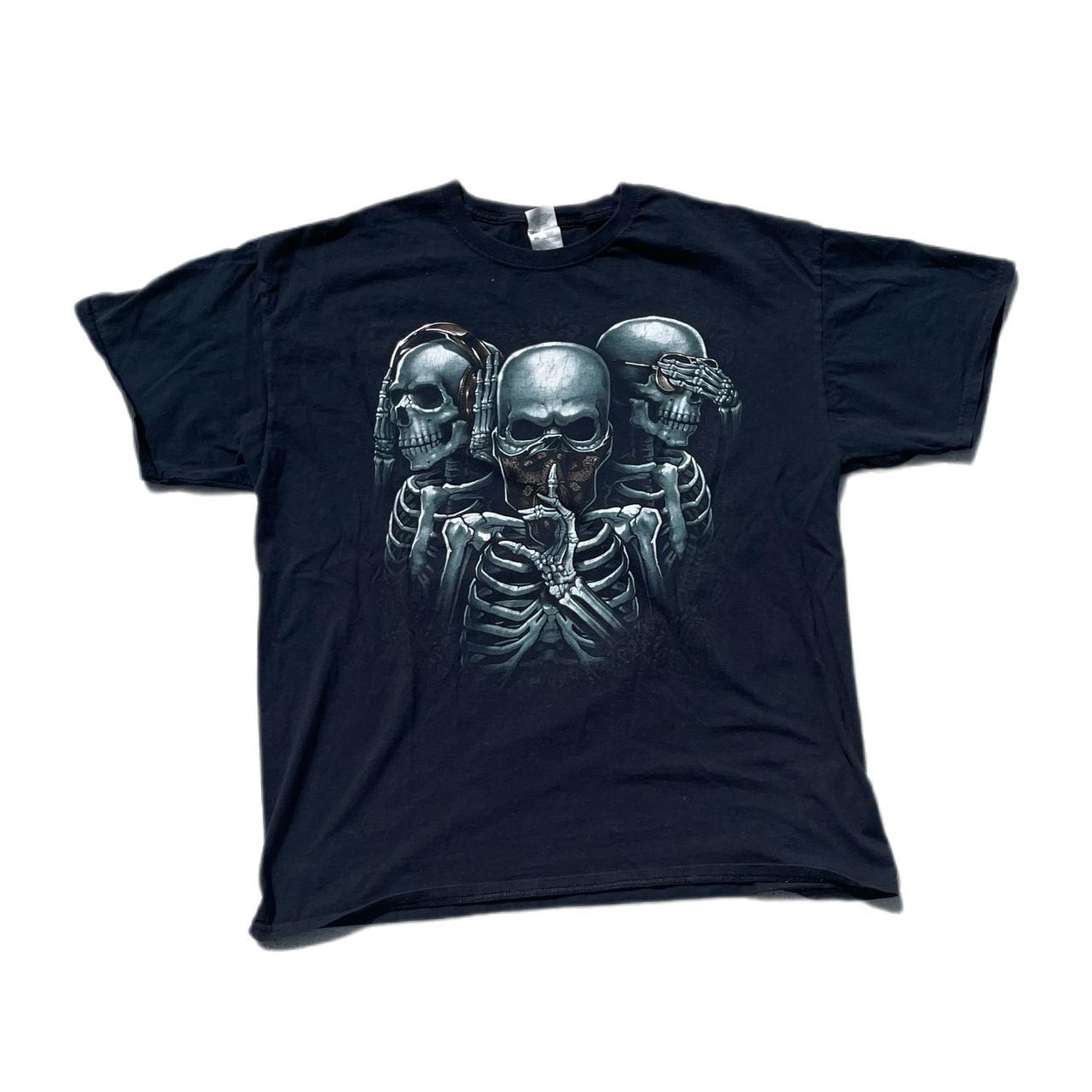 Vintage Affliction Skeleton T-Shirt Adult L Very... | Depop