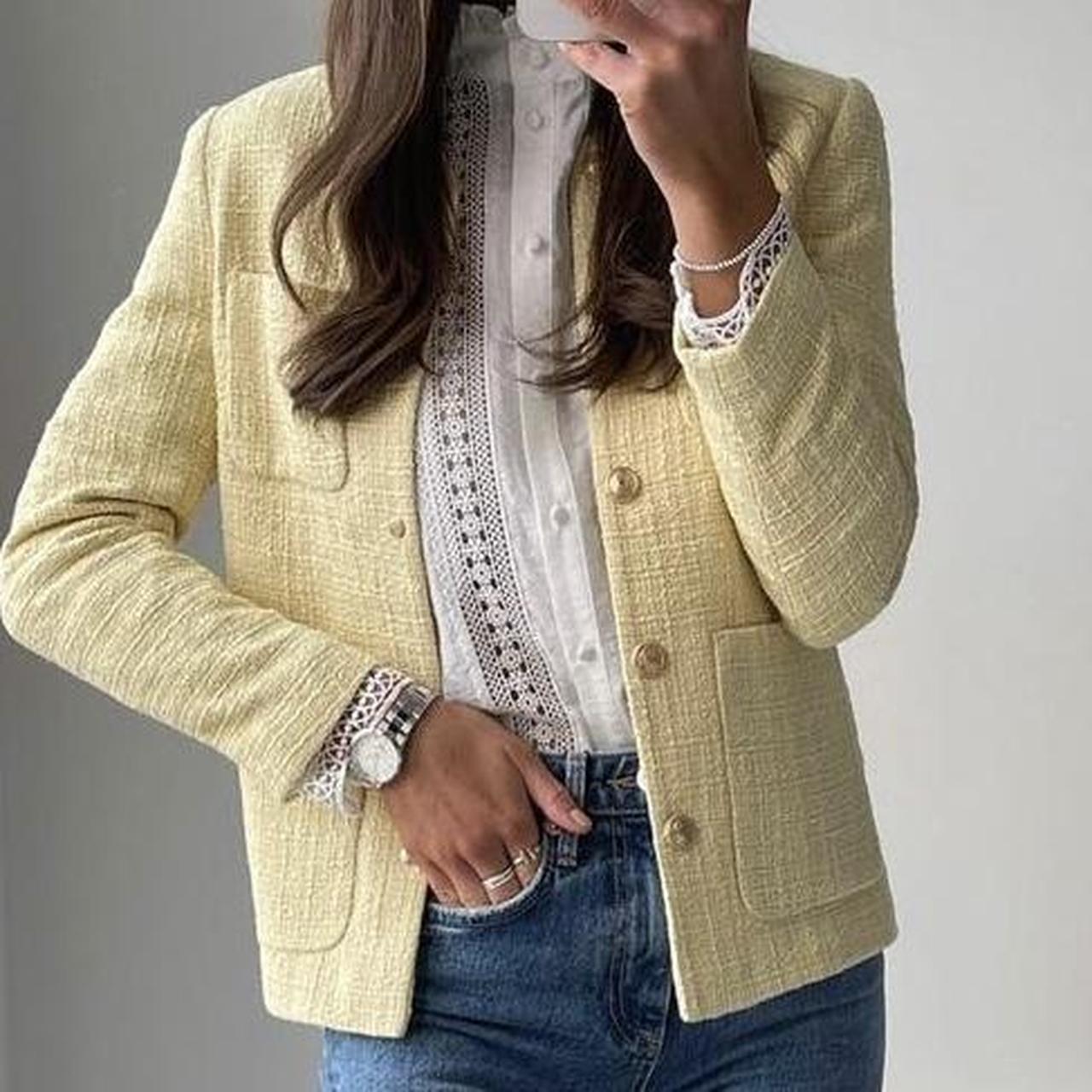 Lemon blazer h and M, seen on whatemwore - Depop