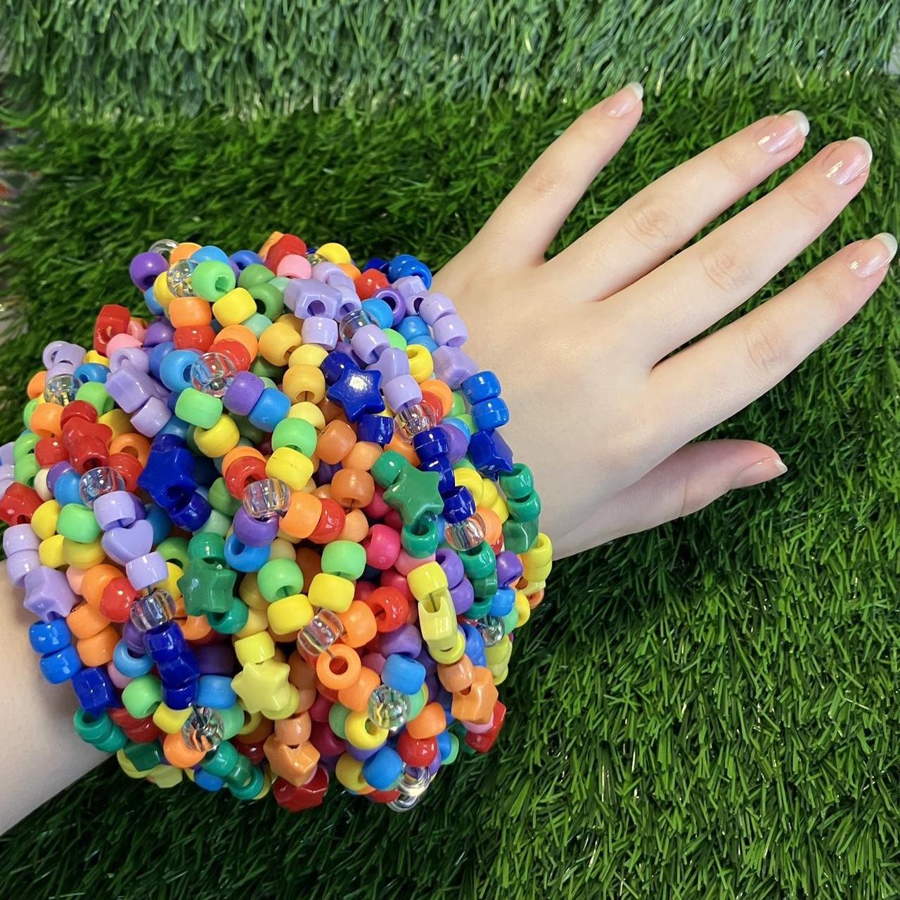 MASSIVE Rainbow Kandi Rotating Cuff! Nice n’ big,... - Depop