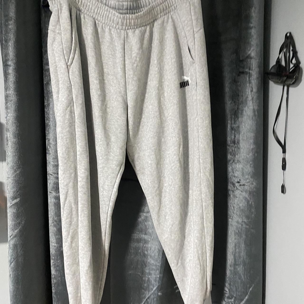 Grey Puma joggers size xxl Very good condition - Depop