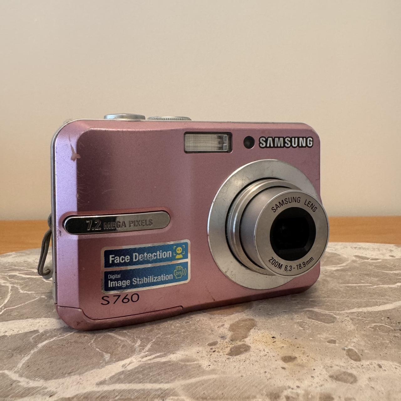 Pink Samsung S760 digital camera Tested and all... | Depop