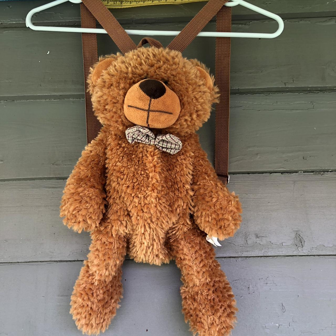 Teddy bear backpack, so cute! Kind of... - Depop