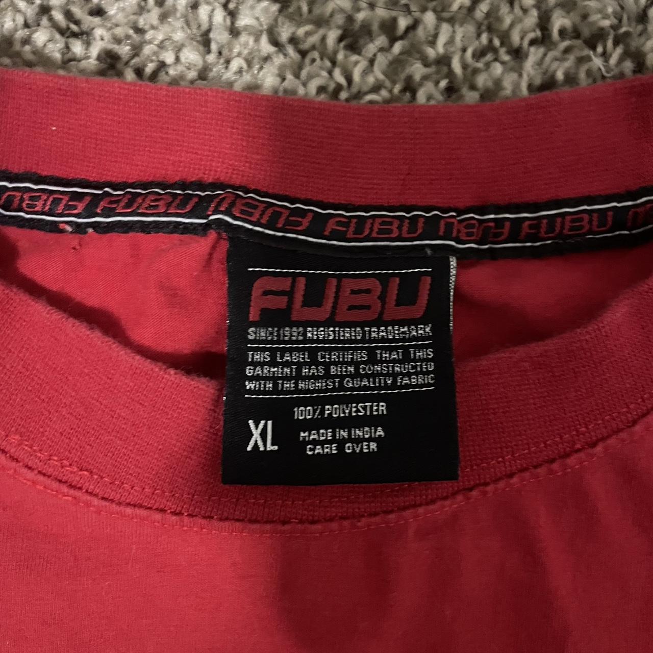 FUBU red shirt streetwear #90s Throw an offer | Depop