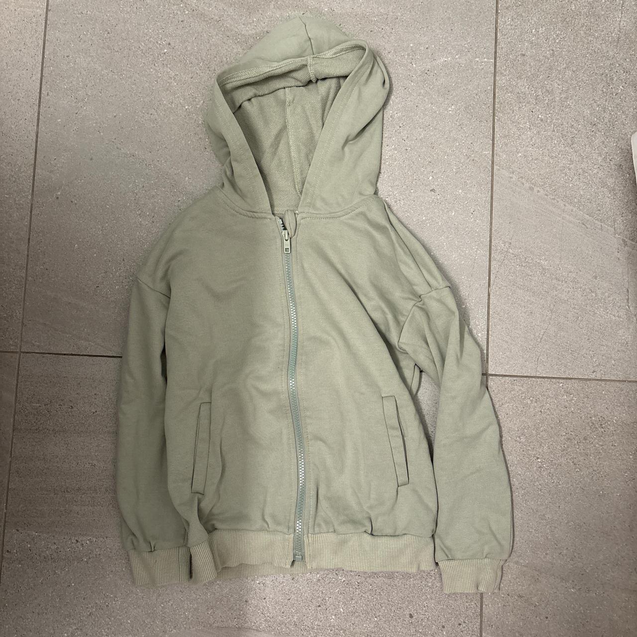 sage green zip up | Depop