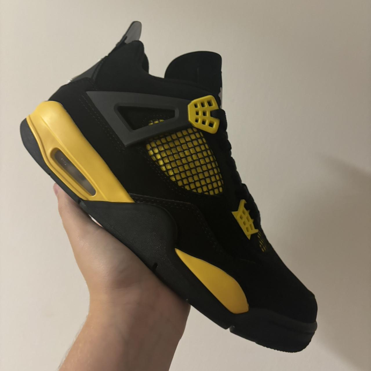 ‘Yellow thunder’ Jordan 4 Size 9 UK Brand new with... - Depop