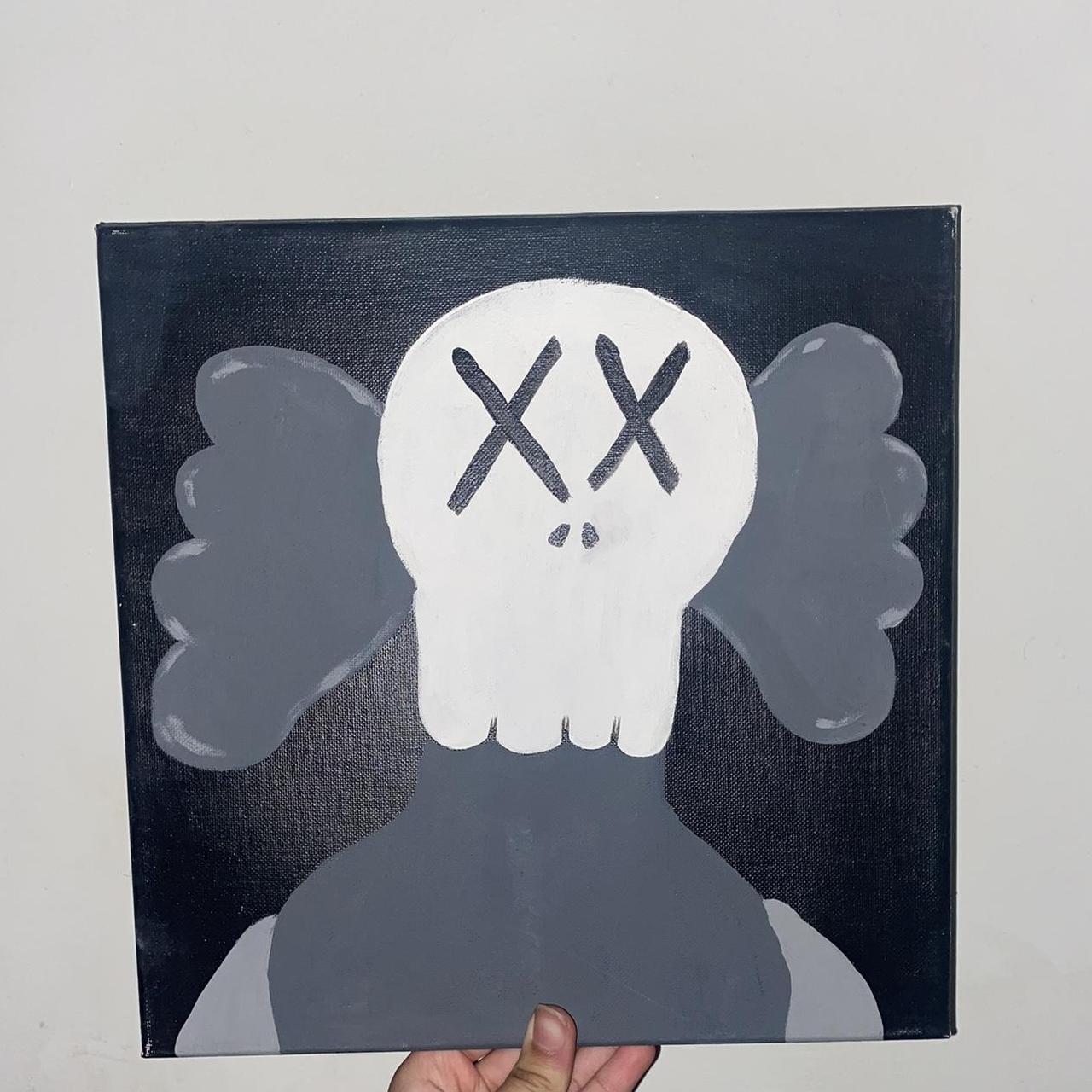 KAWS person Timing- 3 1/2 hrs Painted by Jaylein - Depop