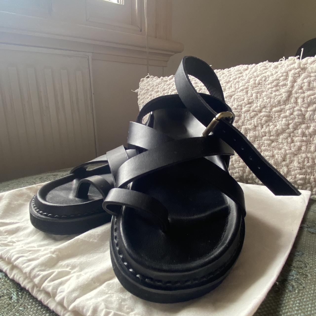 Adorable Liberté black leather gladiator sandal.... - Depop