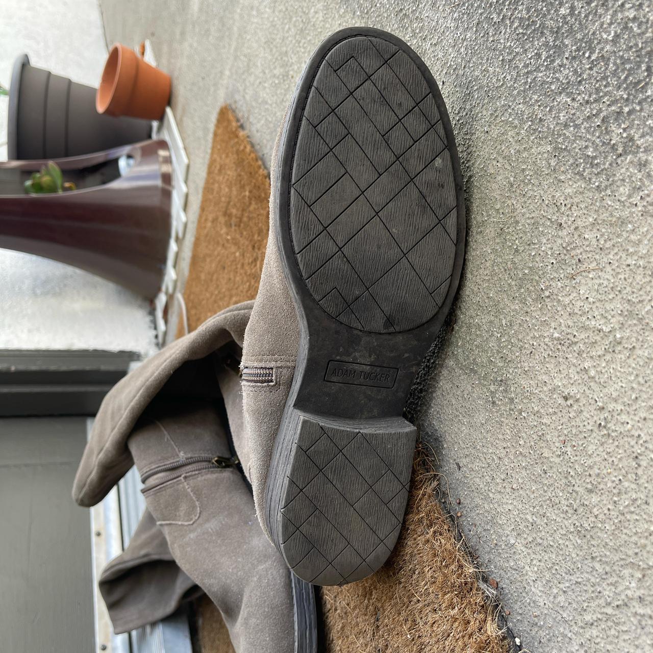 Grey taupe pretty suede Adam Tucker by Me Too Boots... | Depop
