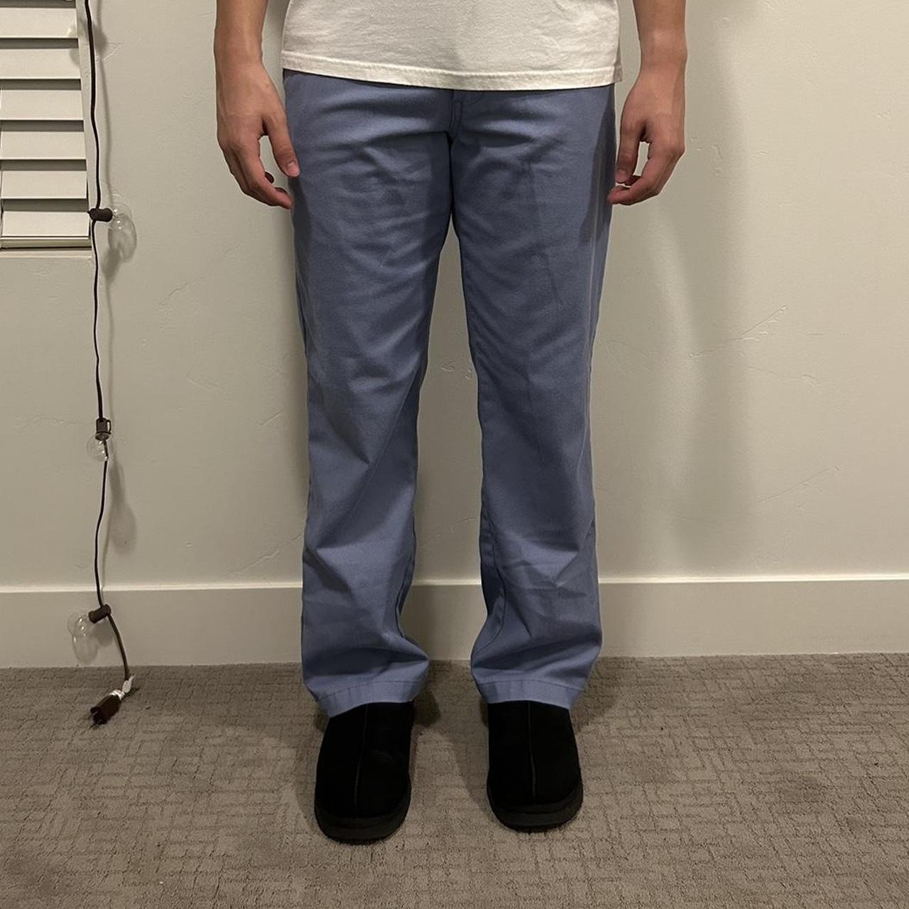 Exclusive Dickies x ALVAREZ Light Blue Skater Pants... - Depop