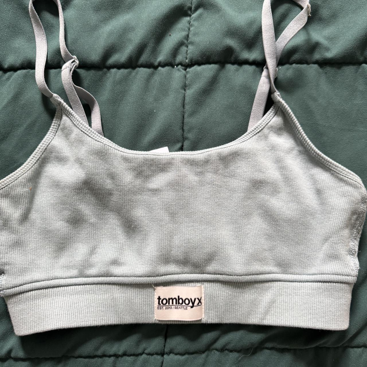 Soft and comfy grey cotton bralette #coquette #cottage - Depop