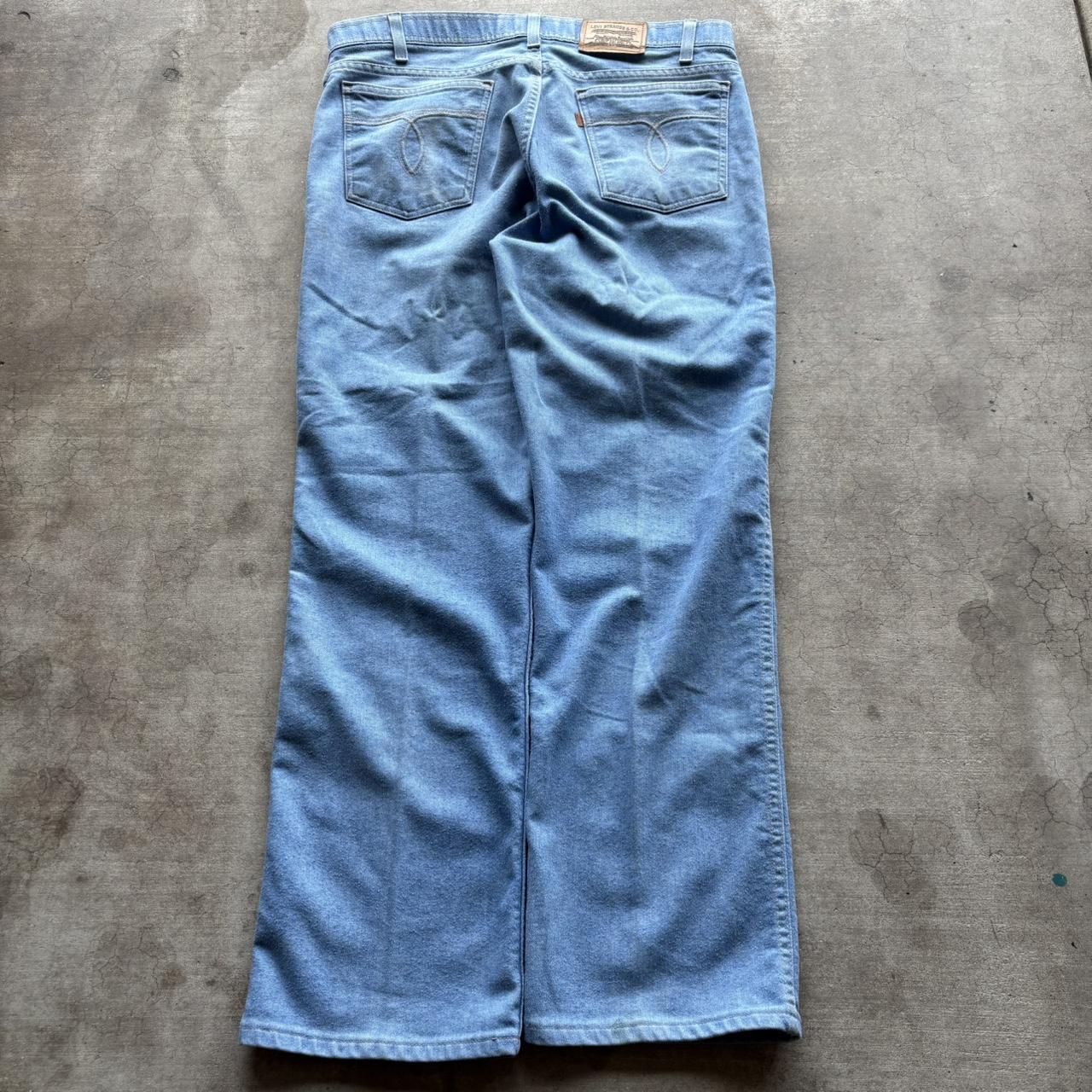 Vintage 80s Orange Tab Levi Denim Jeans 38x30 Made... | Depop
