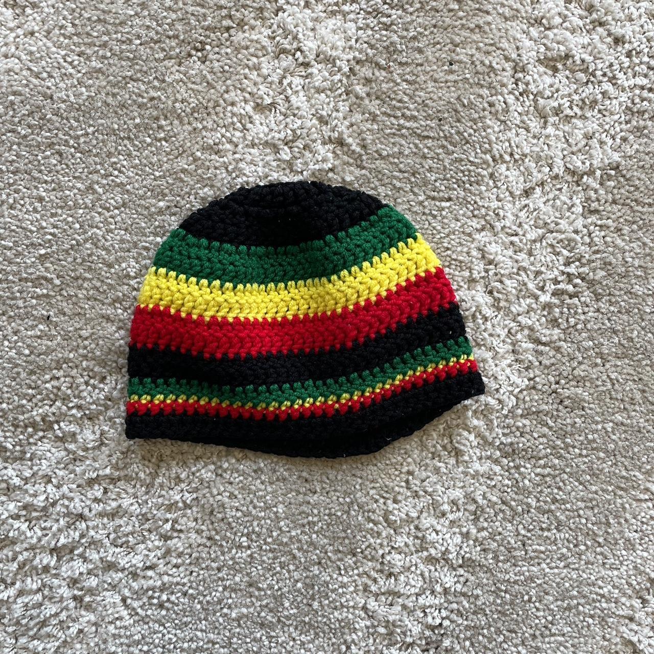 Rasta Pan-African Color Kufi Warm crocheted piece.... - Depop