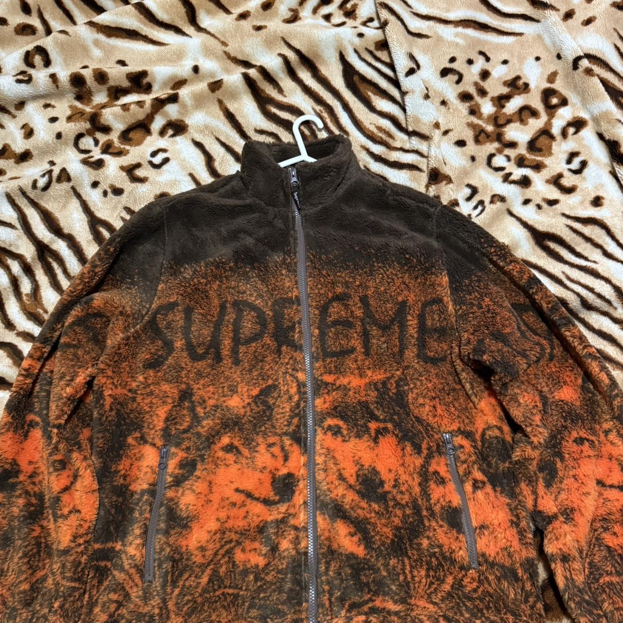 Supreme wolf fleece jacket Size L Never worn - Depop