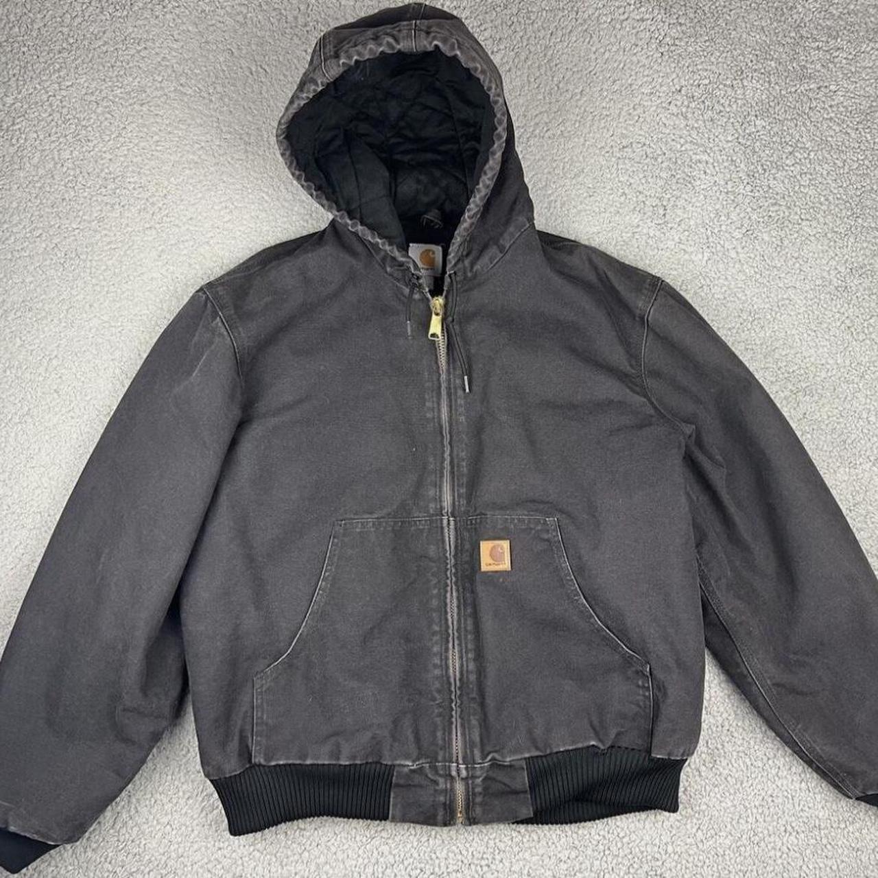 Carhartt Jacket Large J130 Black Insulated Lined... - Depop
