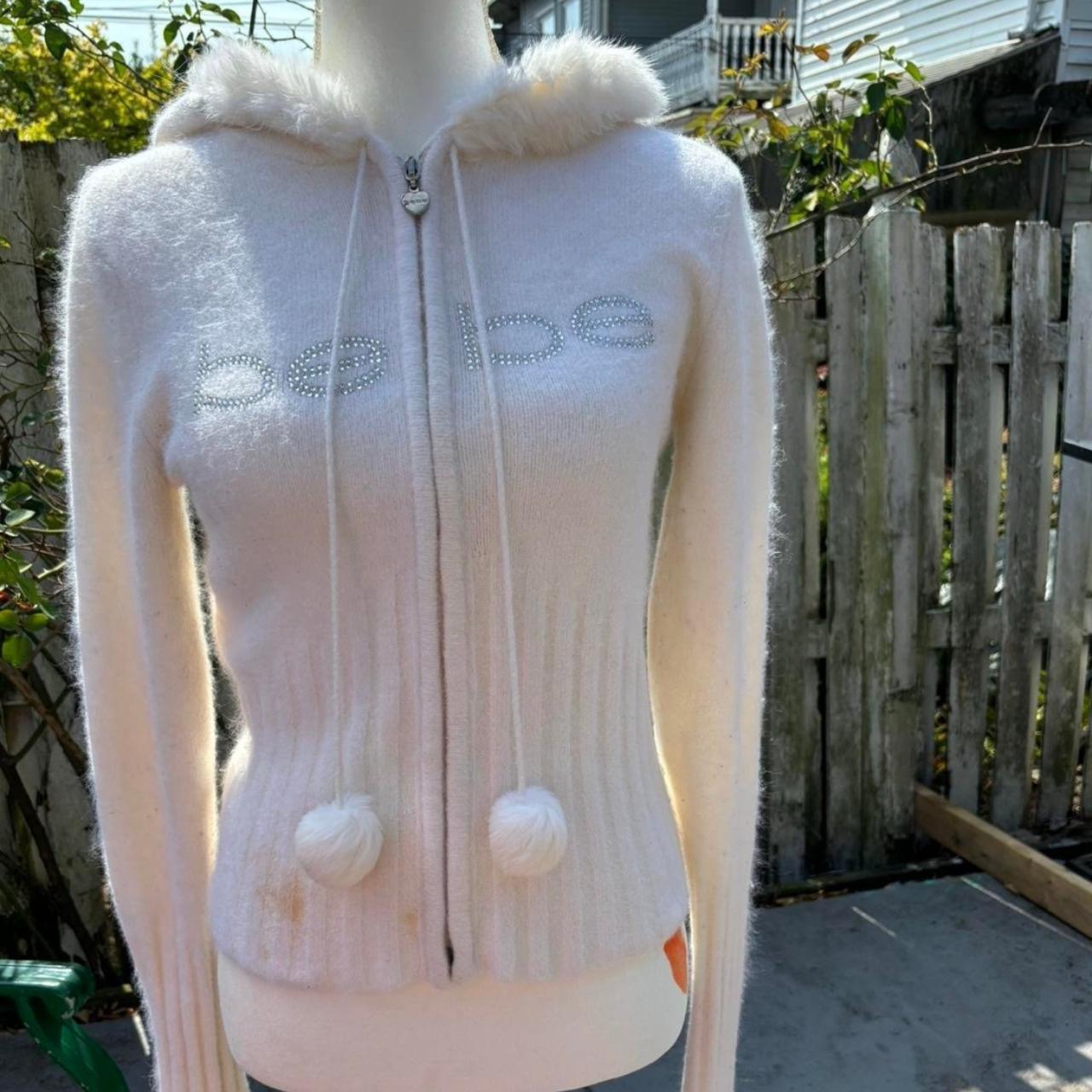 White Bebe Sweater This is one of the most rare and... - Depop