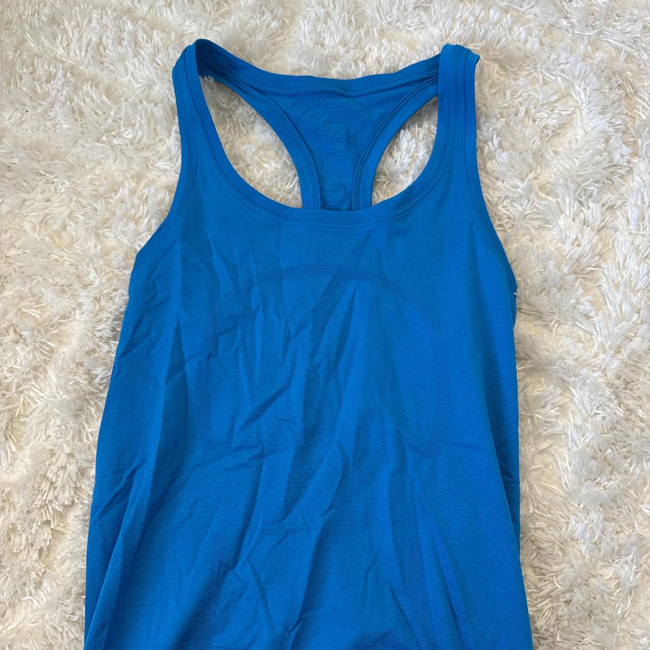 Poolside blue lululemon swiftly tank - Depop