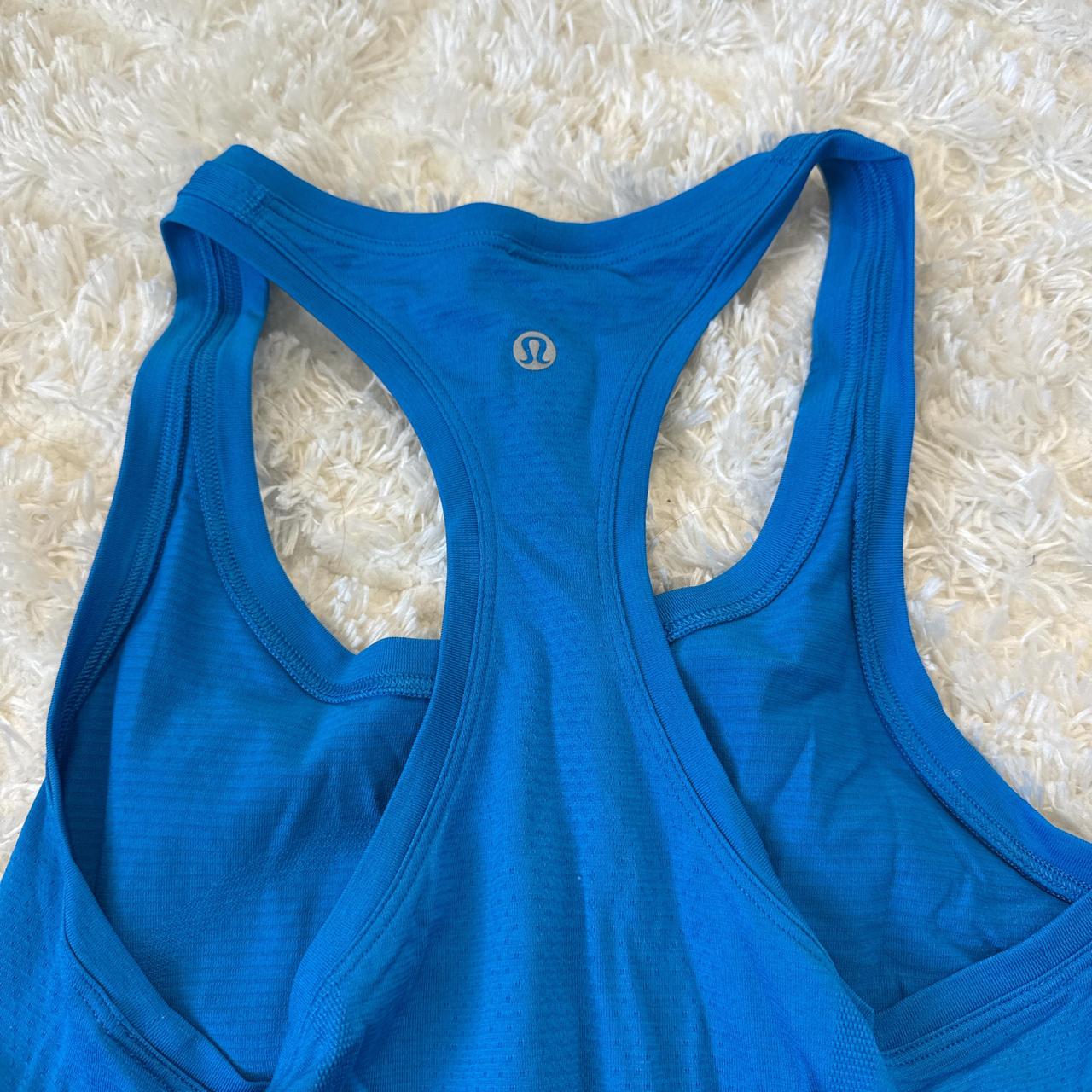 Poolside blue lululemon swiftly tank - Depop