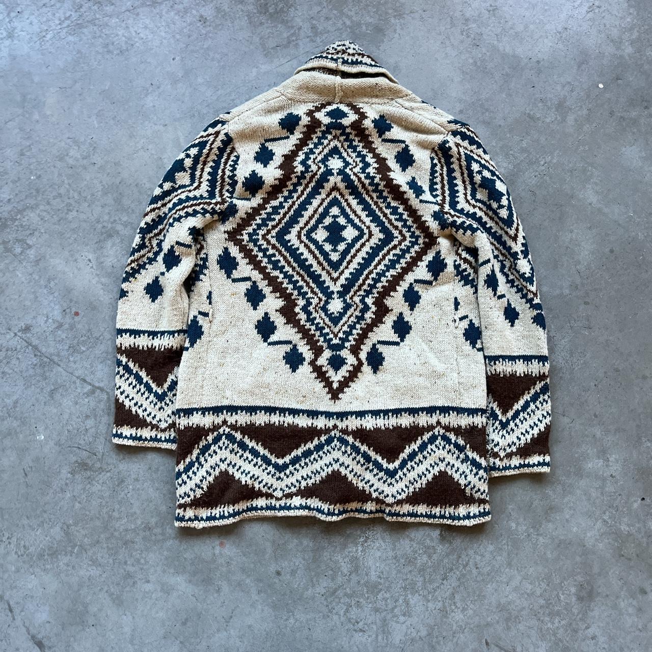 Ralph Lauren denim and supply aztec cardigan Few... - Depop