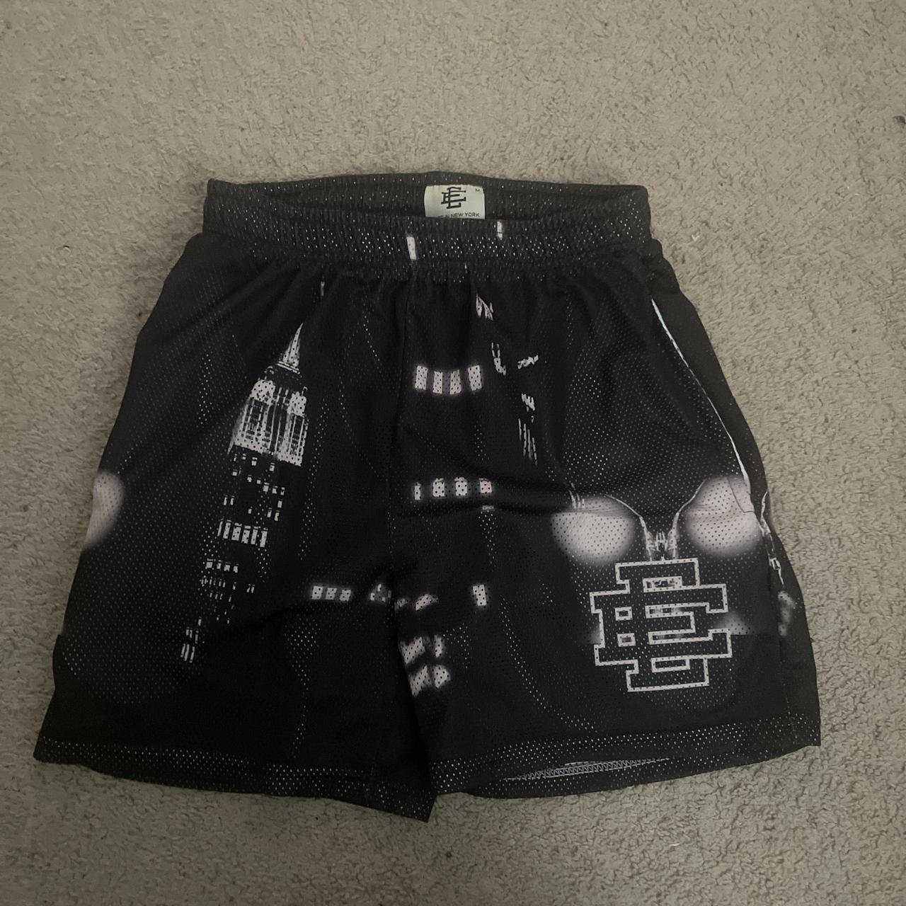 Black and white Eric Emmanuel basketball shorts reps!! - Depop
